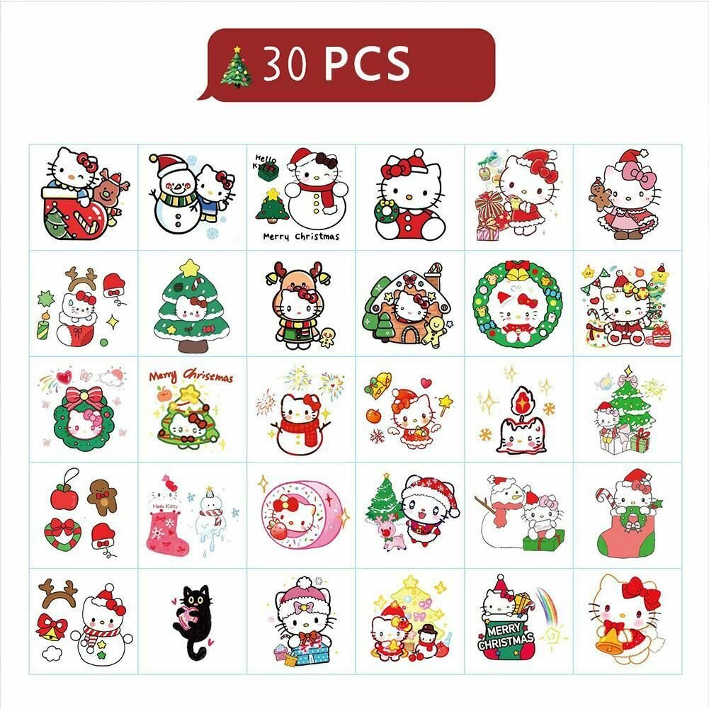 30PCS, Симпатичная наклейка на тело мультяшного кота