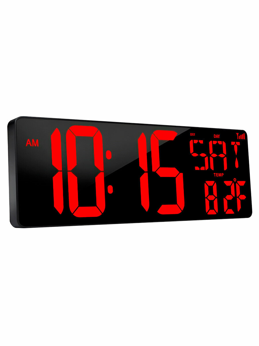 Цифровые настенные часы SUNTEK Red LED Digital Wall Clock (ST080R)