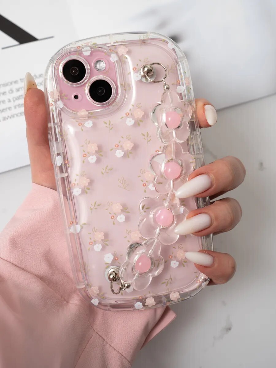 Чехол-накладка О'кейси, для iPhone 15, прозрачный, с принтом