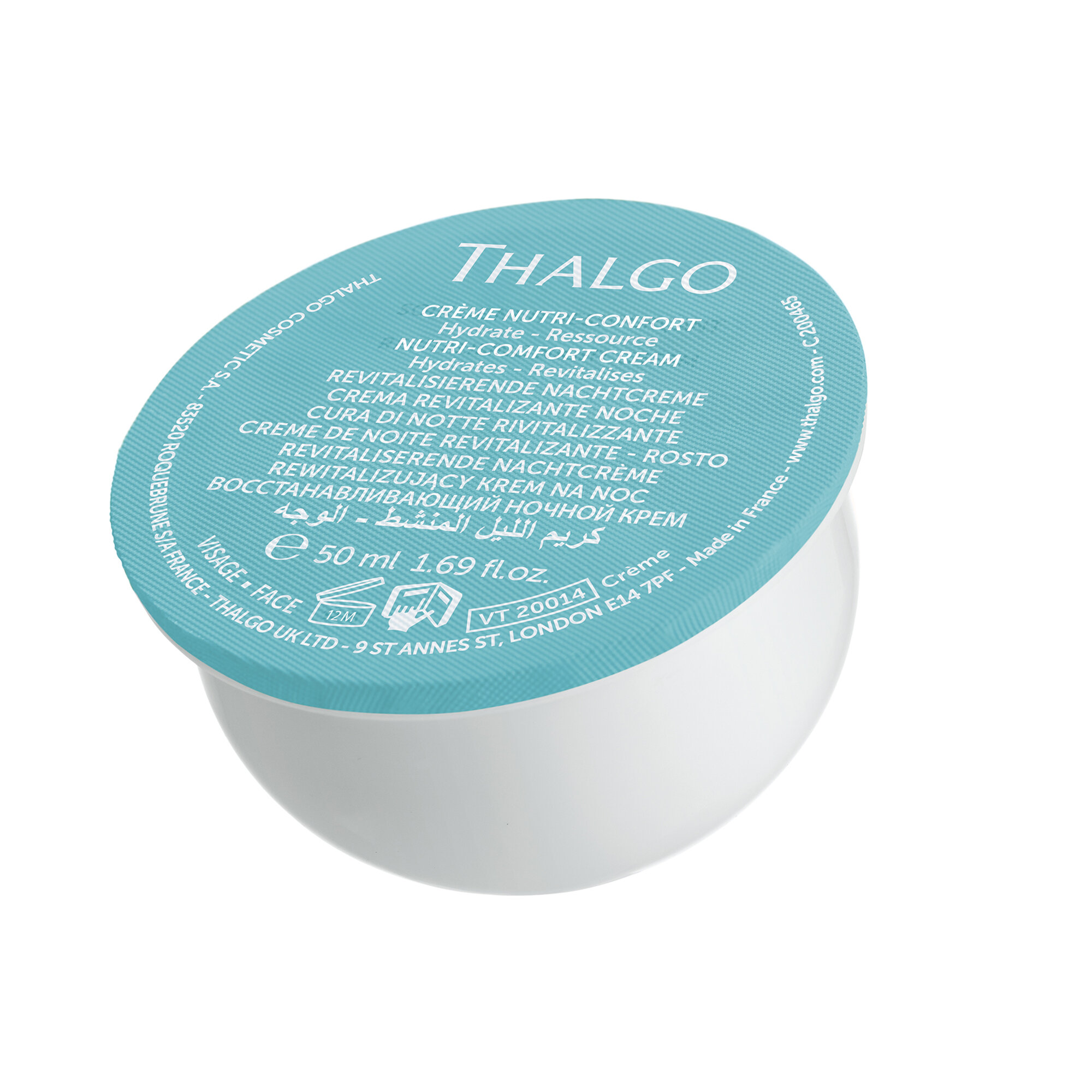 Восстанавливающий крем Thalgo Cold Cream Marine для питания и комфорта кожи (сменный блок) 50 мл