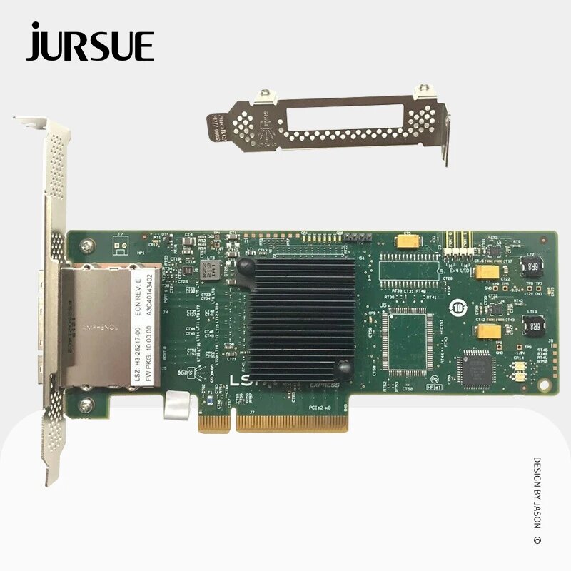 LSI 9200-8e RAID контроллер карты 6 Гбит/с 8-полосная внешняя PCI E SAS SATA HBA IT режим ZFS freкаты unRAID NoROM Расширительная карта