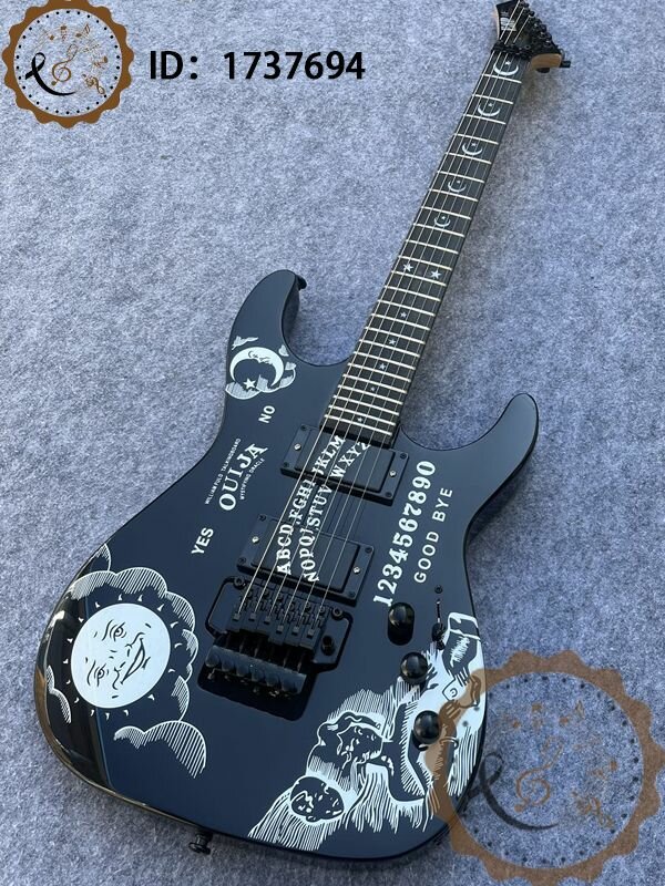 Электрогитара ESP Лунная богиня, изготовленная в Китае. Когда металлическая фактура встречается с нежностью лунного света ESP Лунная богиня наполняет твое исполнение душевным изумлением.