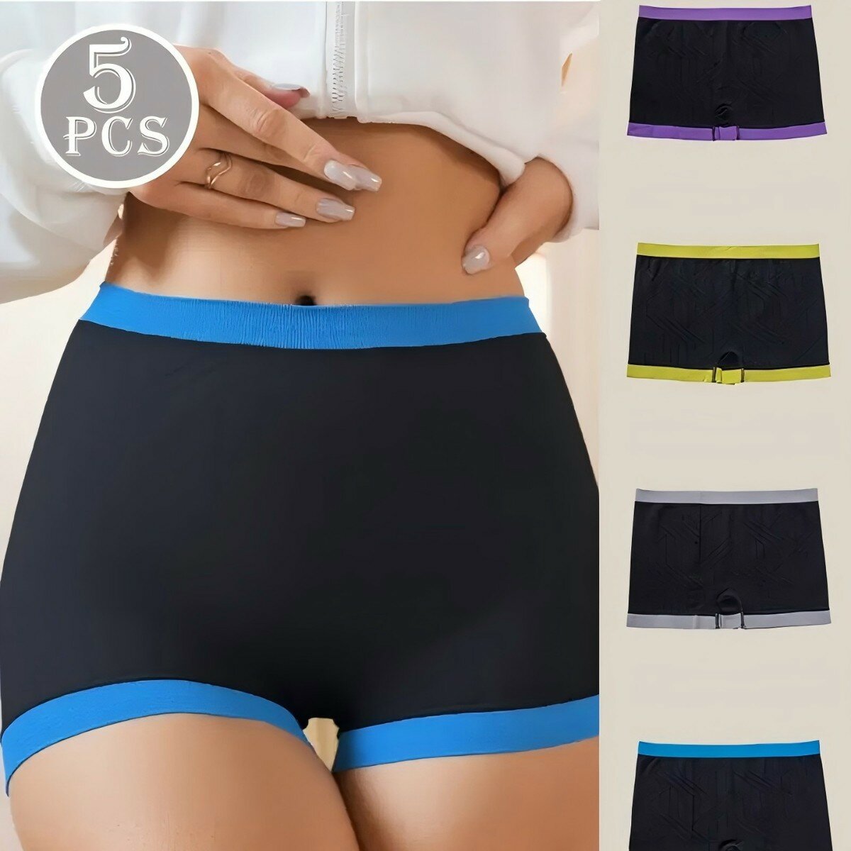 Сексуальное женское нижнее белье с высокой талией, непрозрачные, полностью покрытые штаны для йоги, спортивные женские боксеры для фитнеса, трусы-боксеры для повседневного ношения