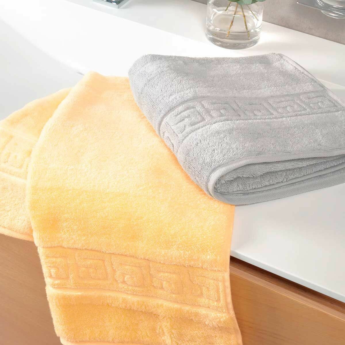 Полотенце Cawo Noblesse, махровое, 100 % хлопок, жёлтое, 80 x 160 см