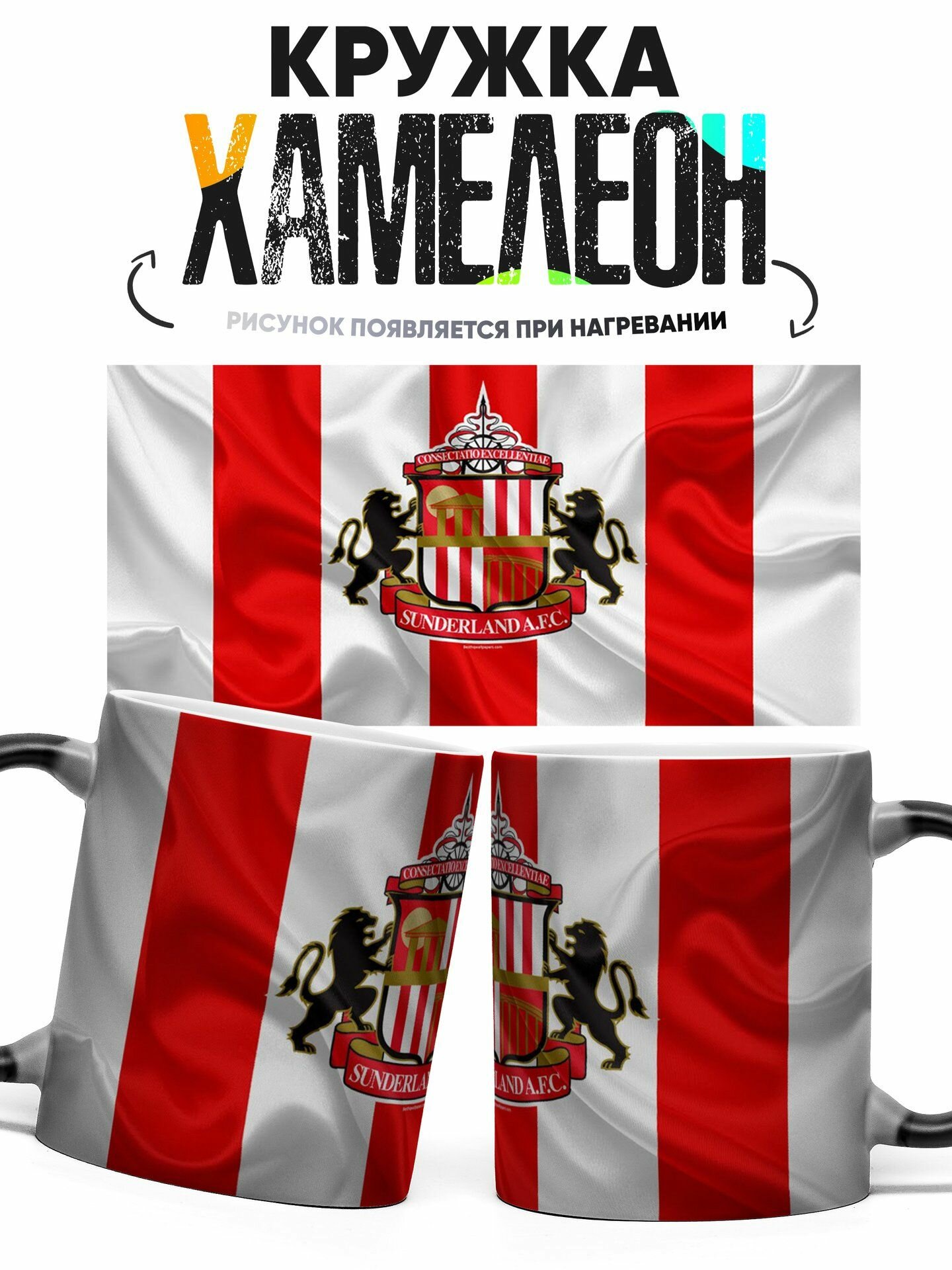 Кружка хамелеон Футбольные клубы сандерленд 330 мл