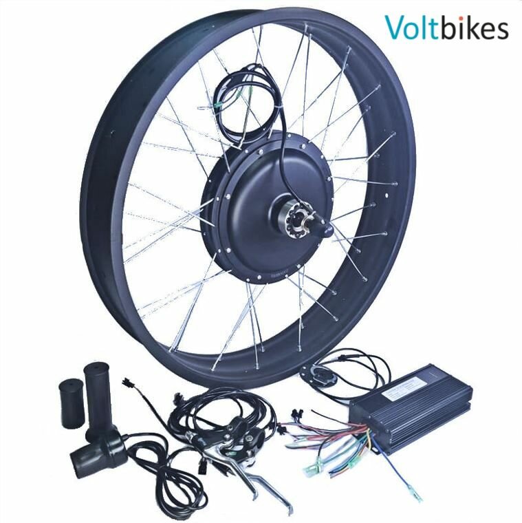 Мотор-колесо для фэтбайка заднее, 26" 1000Вт, LCD SW900, 170мм, прямой привод, набор (KT-DDK)