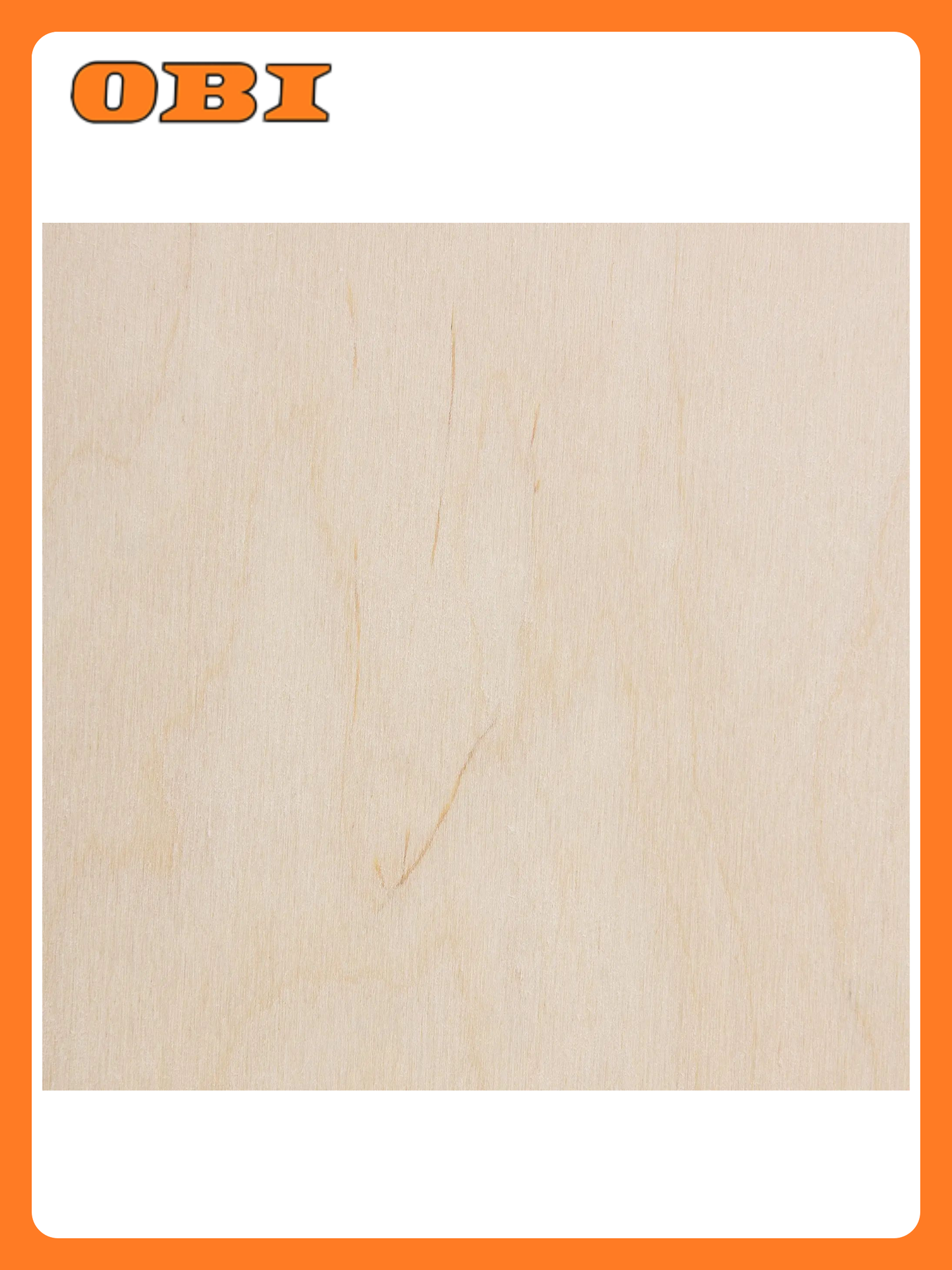 Фанера Сибирский лес базис, береза, сорт 3/4, шлифованная, водостойкая, 6мм, 1525x1525 мм