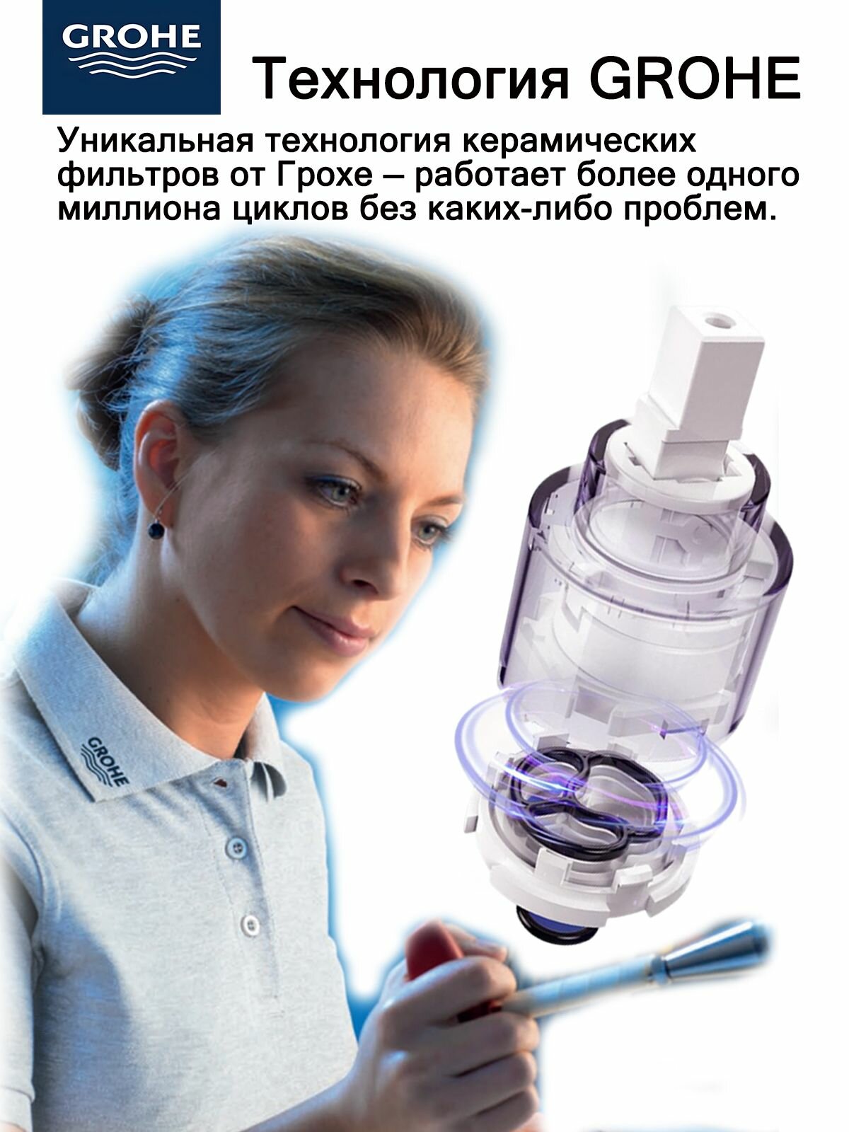 Смеситель для раковиныКухонно-сантехнический смеситель для раковины, двухрежимный — фото 1