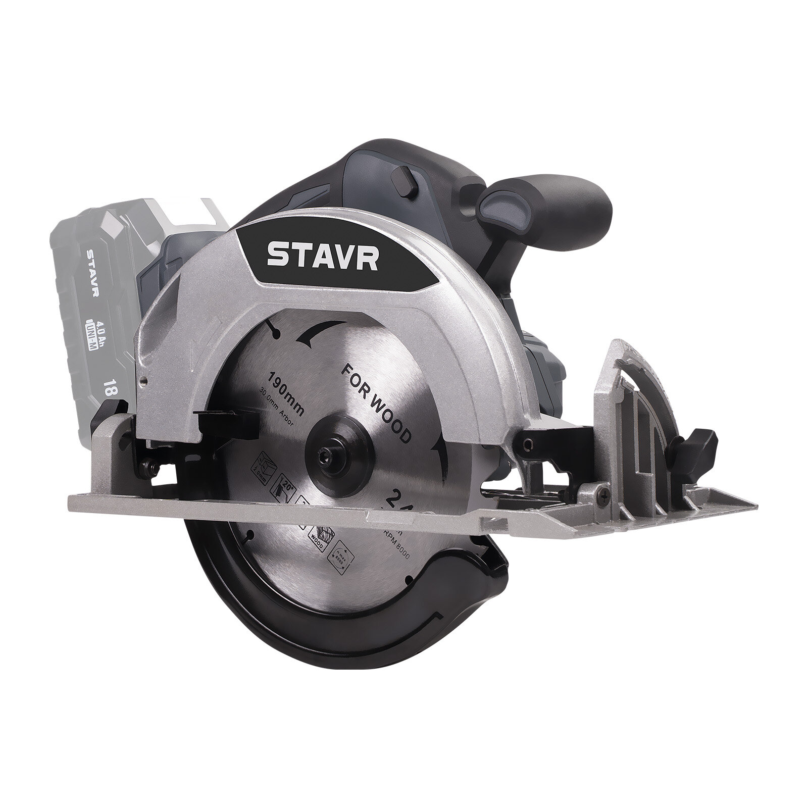 Пила дисковая аккумуляторная STAVR SCW 18BL-190 (Без АКБ и ЗУ)