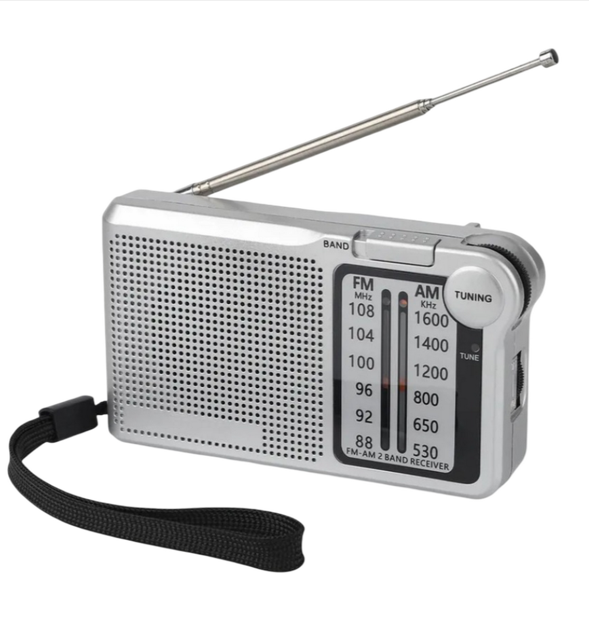 Радиоприемник карманный аккумуляторный CmiK MK-307 (серебристый)