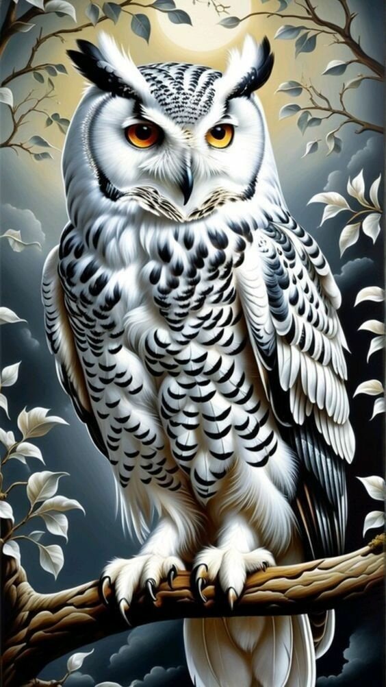 Алмазная мозаика картина Сова 40х50, творческий набор для взрослых и детей, алмазная вышивка стразами, набор для рисования стразами, мозаика на холсте, антистресс хобби, подарок ручной работы