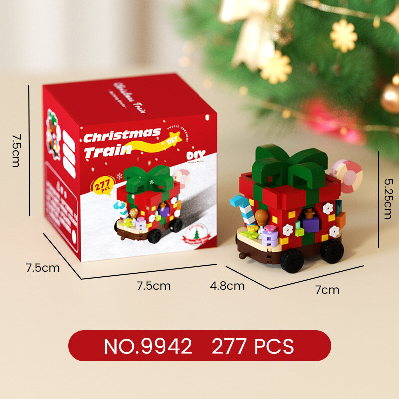 Рождественский подарок, строительные блоки, совместимые с LEGO Christmas Sweet House, мультяшная кукла для пожилых людей, детские развивающие игрушки