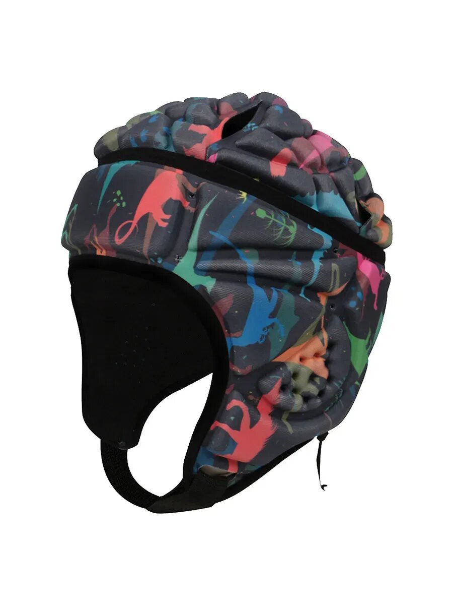 Рэгби шлем регулируемый защита головы спорт (D)