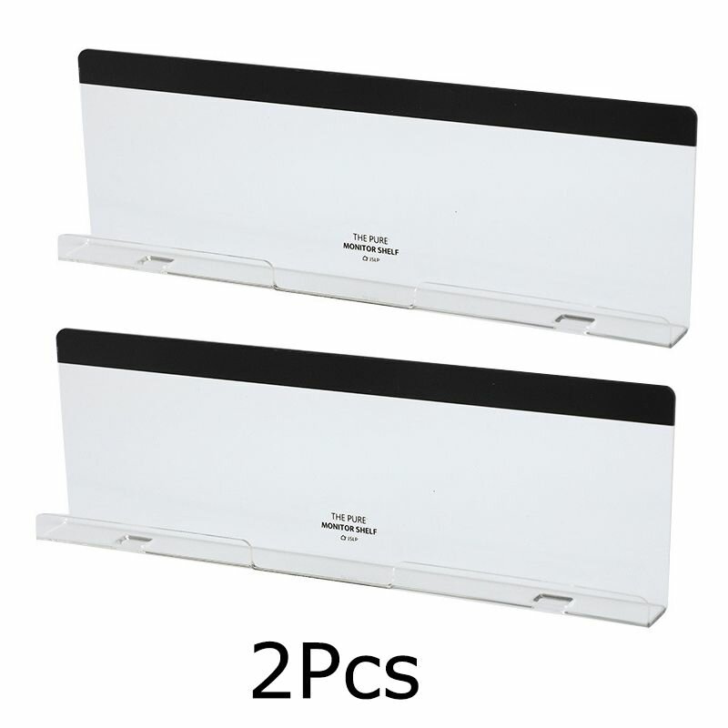 Панель для стикеров на монитор, Декор аксессуаров для домашнего офисного стола,26x8.5x2cm,2 шт.