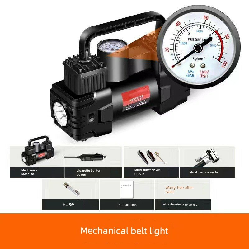 Немецкий импортный японский автомобильный компрессор 12В, портативный двухцилиндровый высоконапорный насос для легковых