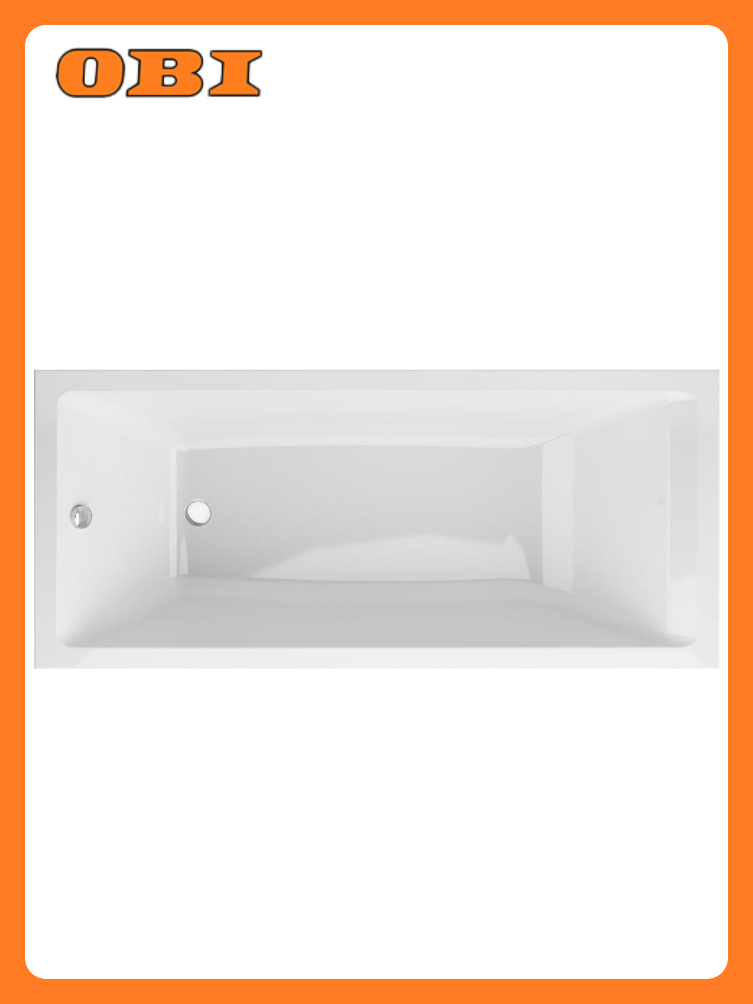 Ванна акриловая 180x80 см AM.PM Gem