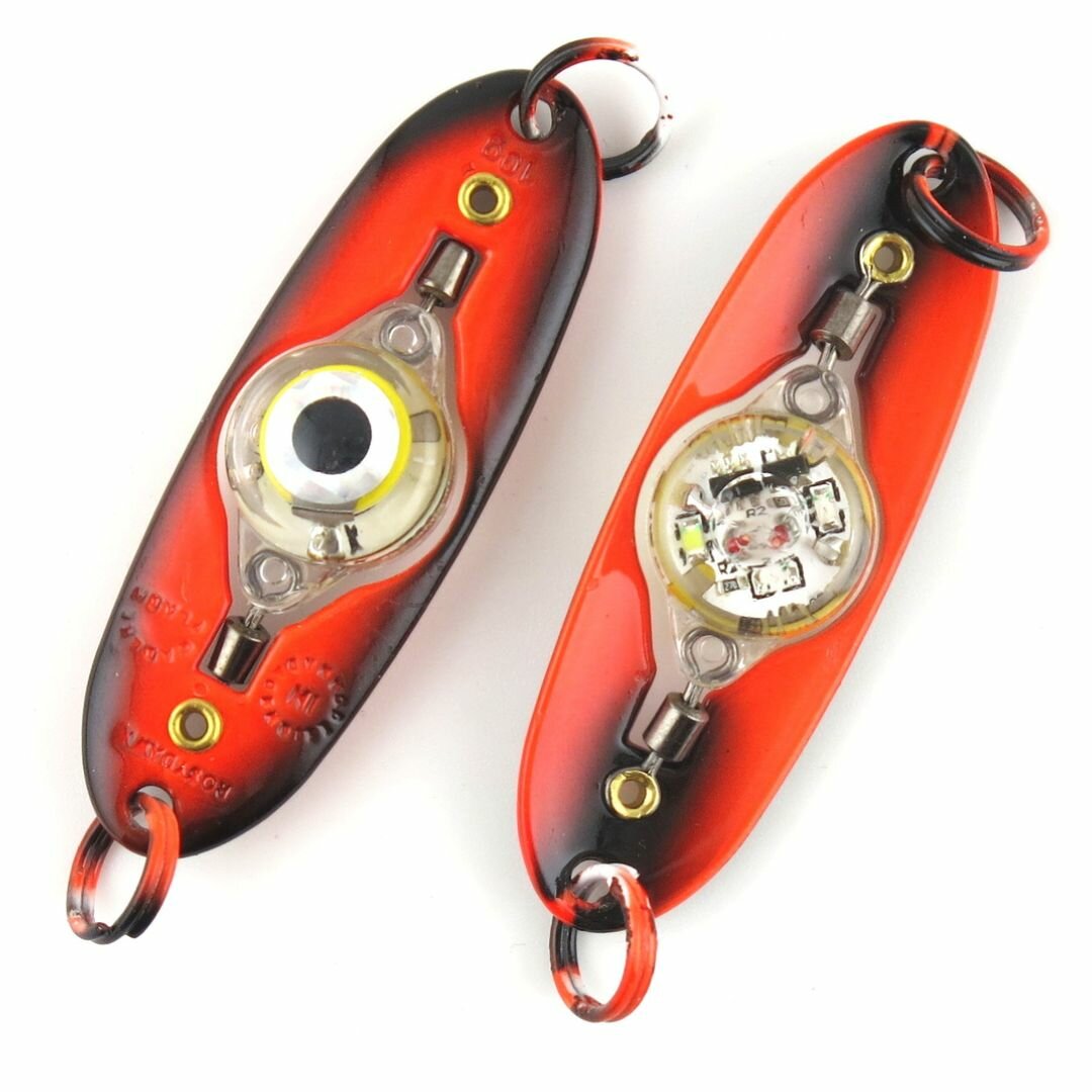 Блесна Willmans мигающая, светодиодная, триколор, 10гр 57мм