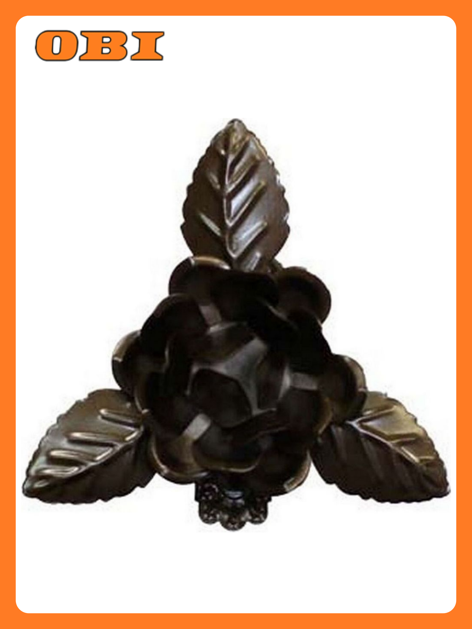 Зажим для штор HOME ACCESSORY стальной сплав шоколад роза 1 шт