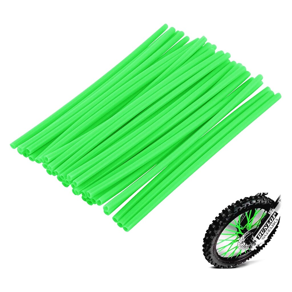 72 синие пластиковые защитные накладки на спицы для мотоциклов