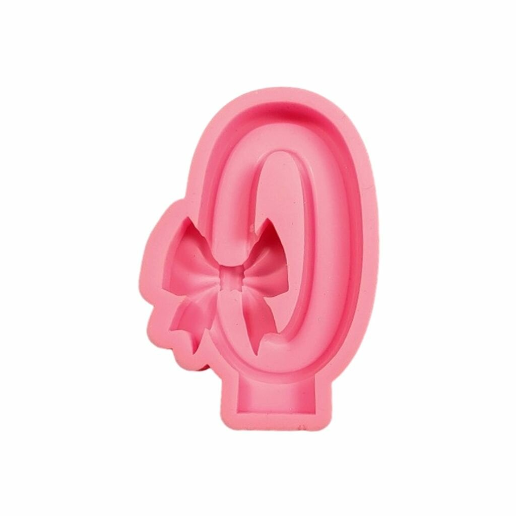 Силиконовые формы с бантом и номером, для отливки, эпоксидная смола, свечи выпечки, украшения дома