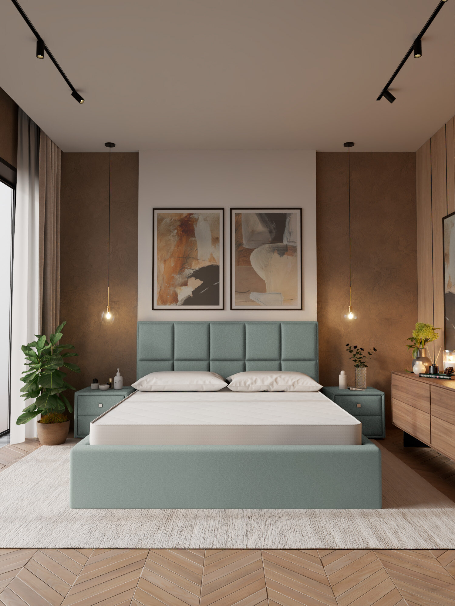 Кровать двуспальная 180х200 с подъемным механизмом, Флоренция с мягким изголовьем для дома и спальни, ортопедическое основание, ящик для белья