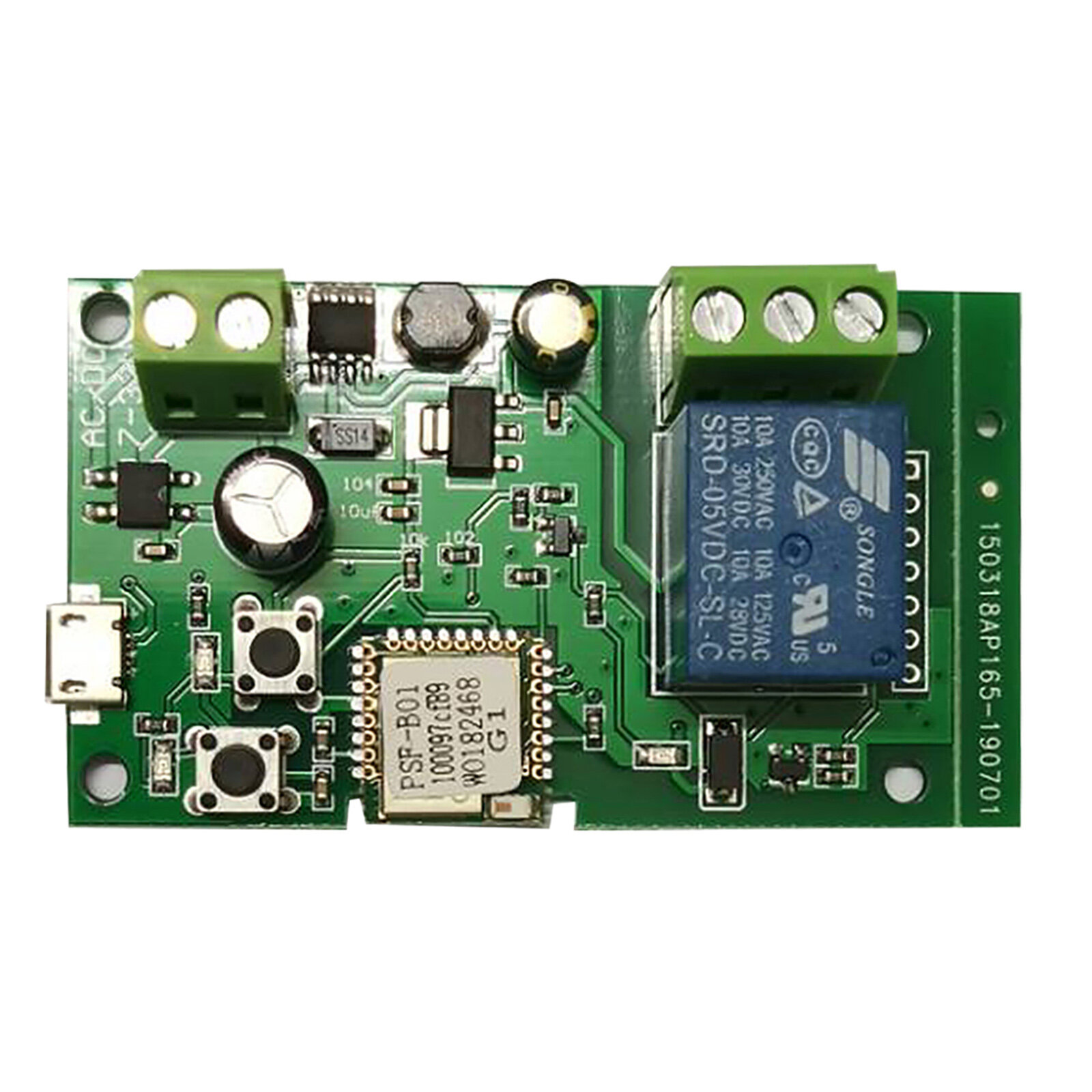 Модуль беспроводного реле eWeLink DC5V 12V 24V 32V WiFi Switch для умного дома с приложением для телефона, дистанционным управлением, таймером, голосовым управлением Google Home, для систем контроля доступа, режима инching/self-locking