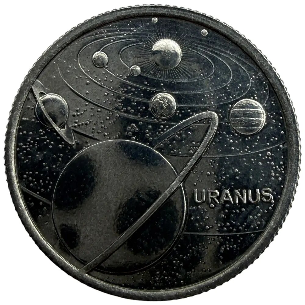 Турция 1 куруш 2022 г. (Планеты Солнечной системы - Уран)