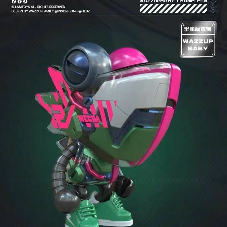 WAZZUPbaby фигурка хамелеон 4 поколение полу-механическая коллекционная игрушка, слепая коробка, подарок, украшение в автомобиль