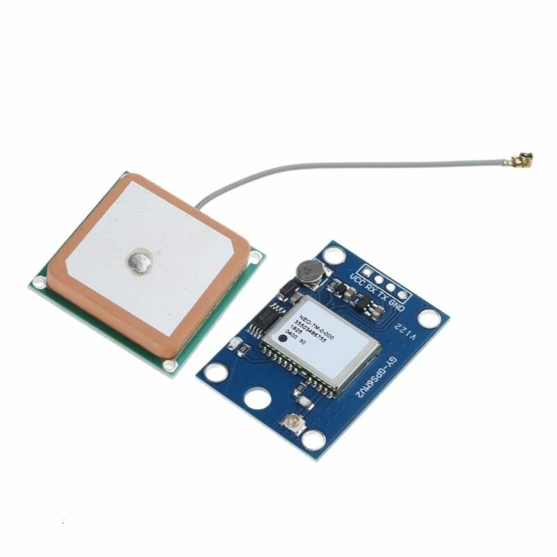 Модуль сигнала GY-GPS6MV2 для 6M с универсальным питанием, EEPROM, резервной батареей и антенной 25x25мм, - Антенна длиной 7 М