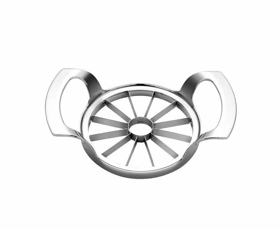 12-Blade Apple Corer, Нож для яблоки с 12 лопатками, нож для яблоки из нержавеющей стали, разделитель яблок, для яблок диаметром до 4 дюймов, обновленный, с щеткой для очистки, подходит для яблок, груш, картофеля, лука