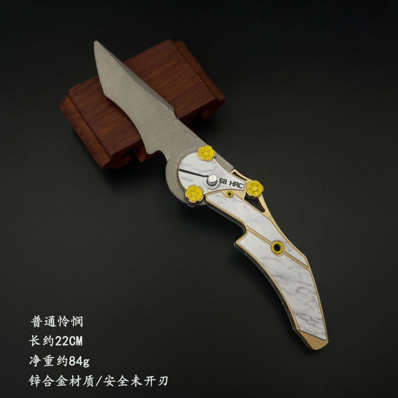 Складной нож Delta Action Shadow Butterfly, периферийный модельный нож из сплава, тренировочный нож, не заточенный игрушечный нож