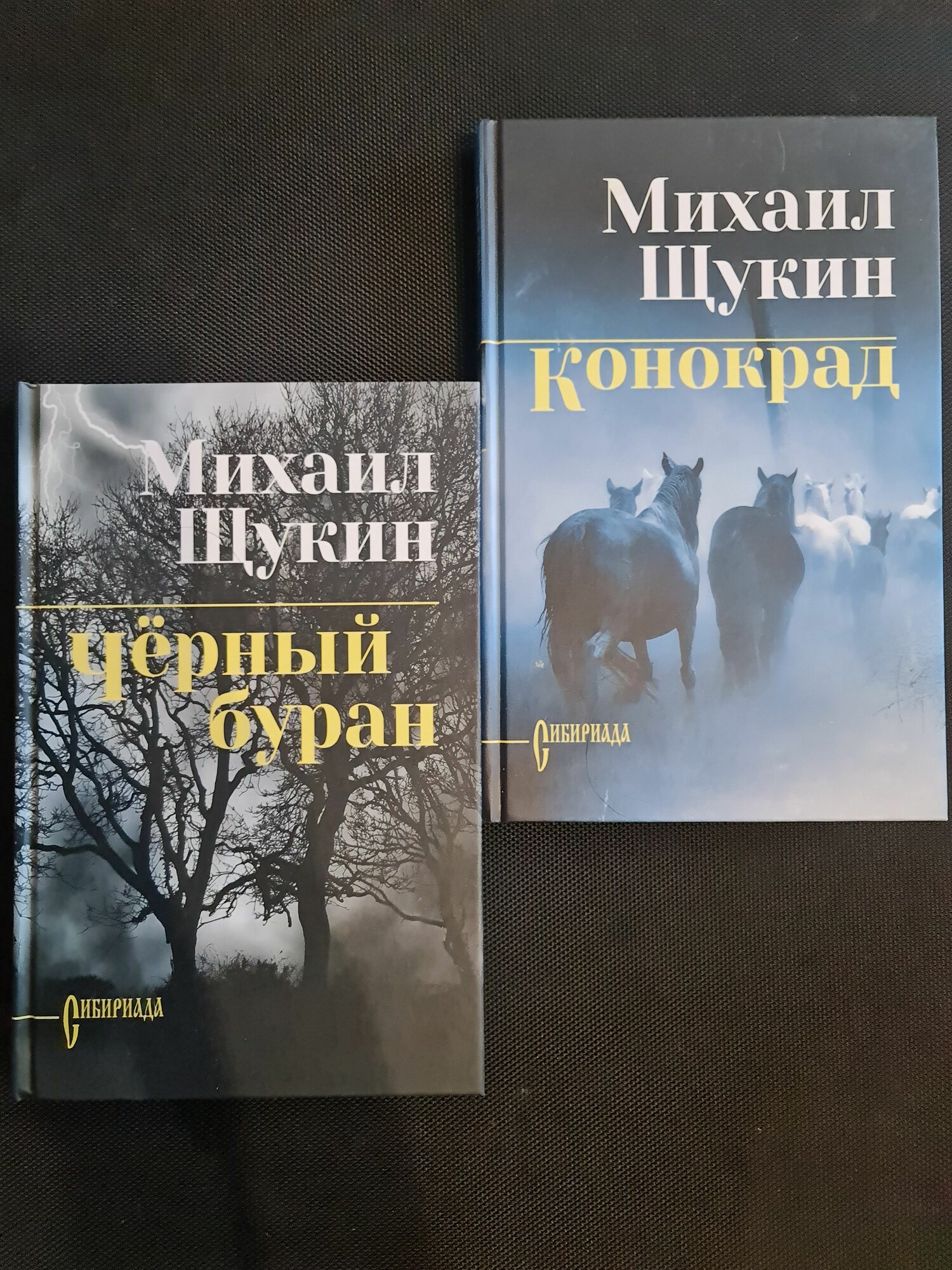 Комплект из 2-х книг Михаил Щукин - Конокрад, Черный буран, серия Сибириада, романы, 2022 г.