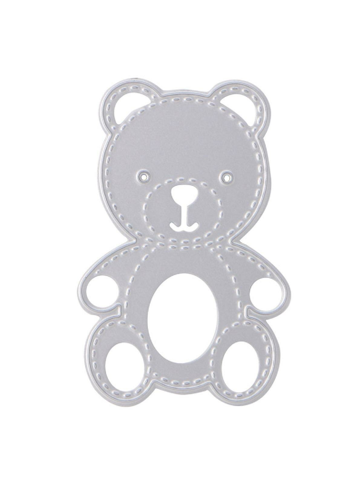 Медведь Режущие Штампы Трафарет Альбом Для Вырезок Бумажная Открытка С Тиснением Декоративный Декор