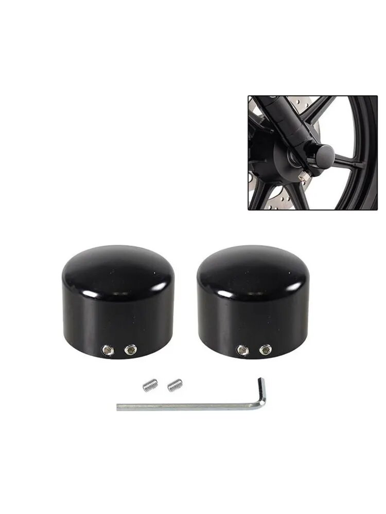 2 шт. Крышка передней оси мотоцикла, металлическая, для Harley Davidson