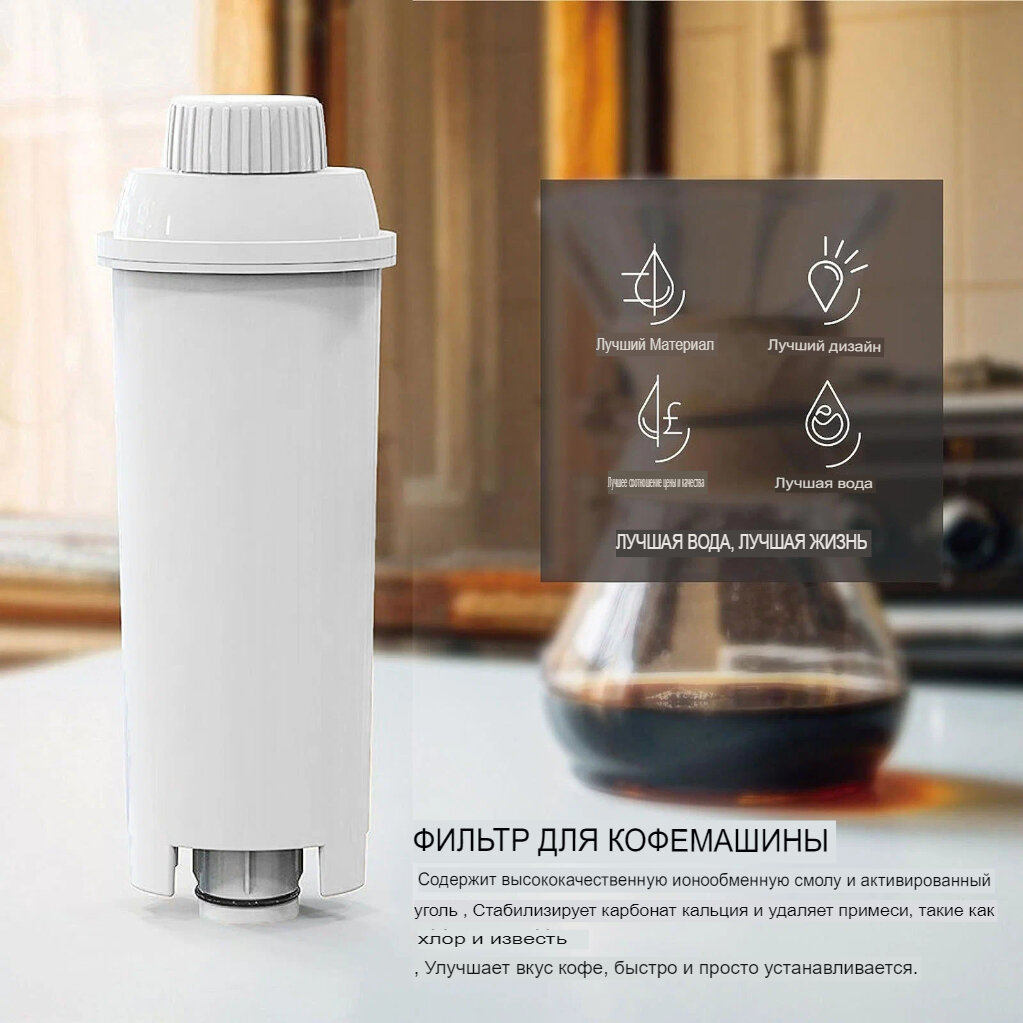 Сменный картридж-фильтр для воды в кофемашину Delonghi (автоматическую)
