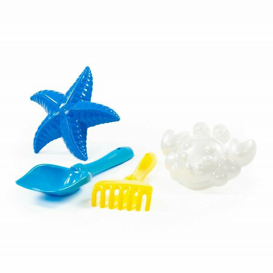 Полесье Набор №561: лопатка №5, грабельки №5, 2 формочки 57549 с 1 года