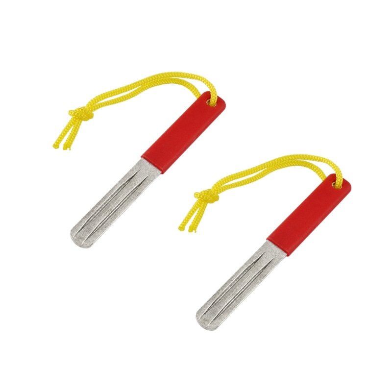 2 шт. точильных камня с крючком для заточки, двусторонний напильник, прочный