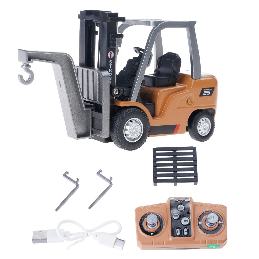 Мини-радиоуправляемый автомобиль-погрузчик из сплава