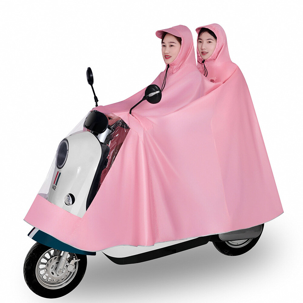 Дождевик для электросамокатов, очень большой и толстый, для электровелосипедов, мотоциклистов, унисекс, полный защитный костюм, защита от сильного дождя, дождевик