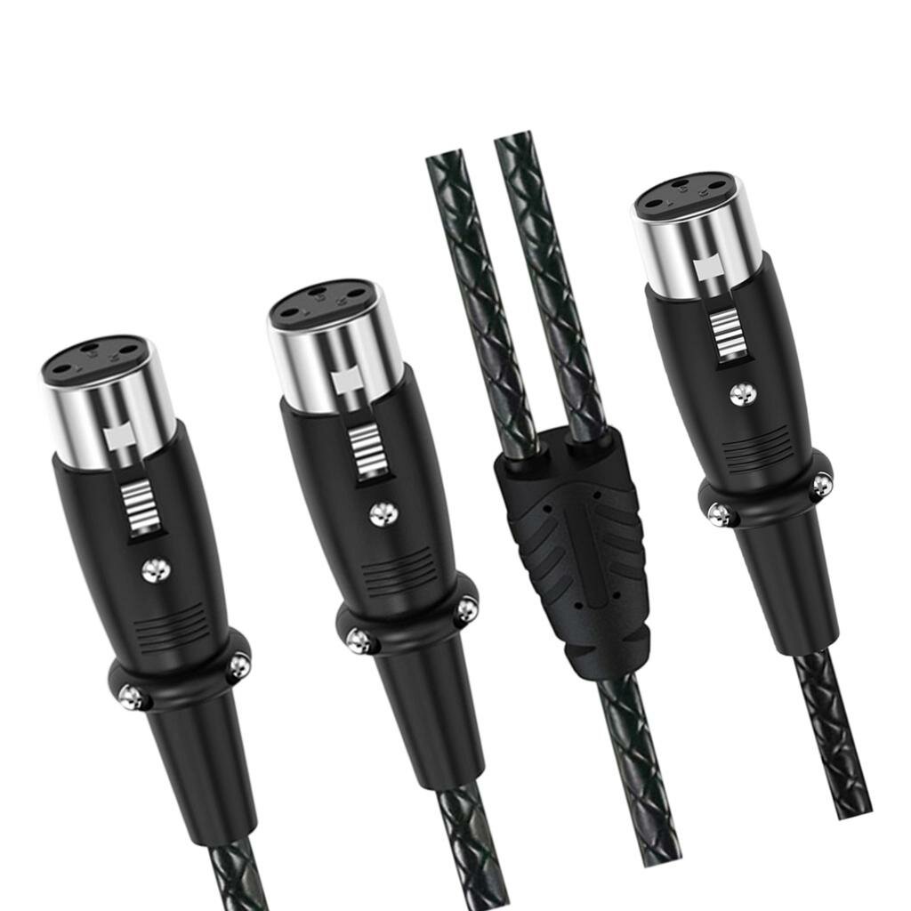 Y-разветвитель 3Pin, 2 гнезда для микрофона, Прямая головка 2 стра