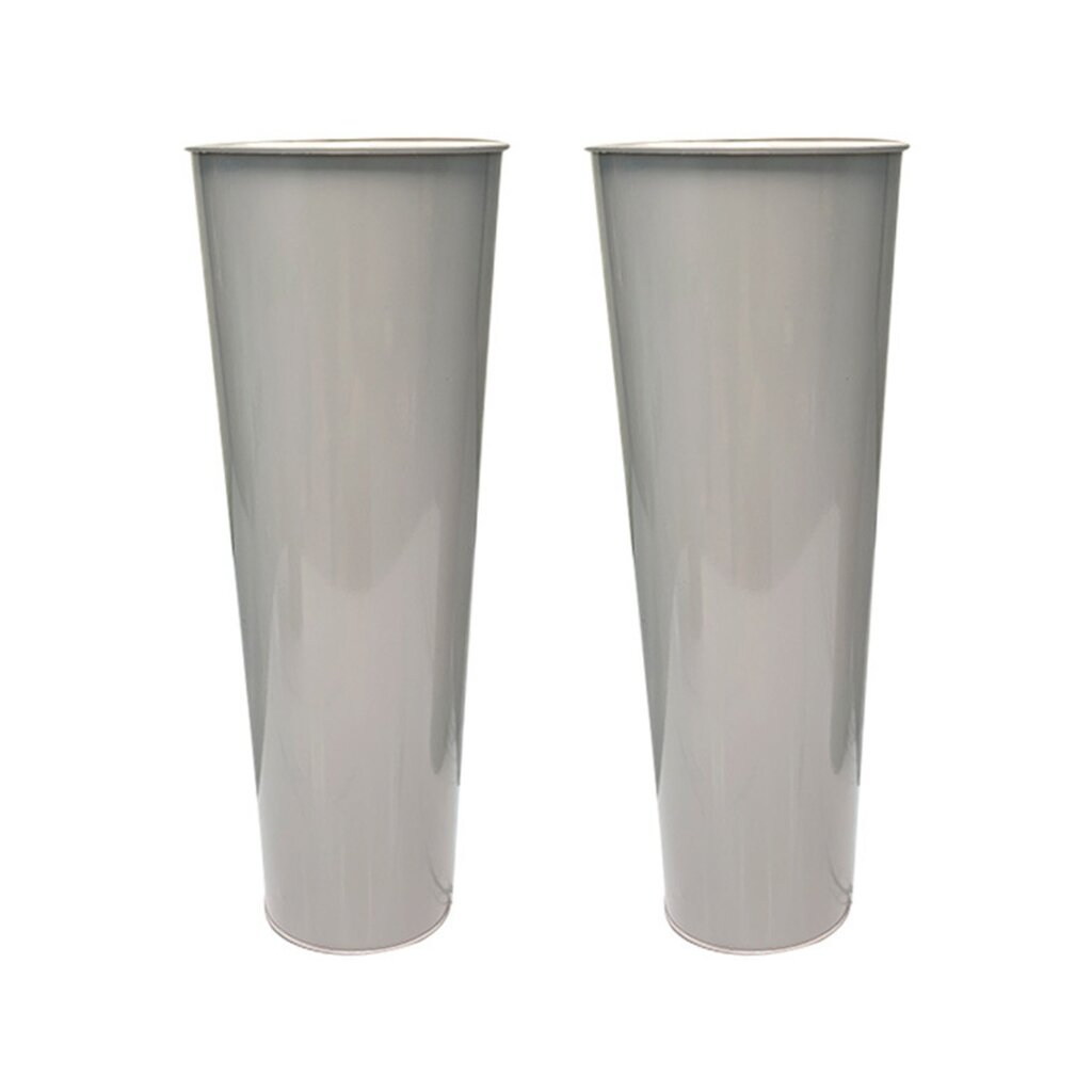 2шт Железные Металлические Вазы Фермерский Дом Французское Цветочное Ведро Вазы В Деревенском Стиле Цветочный Держатель для Центральных частей Свадебного Стола