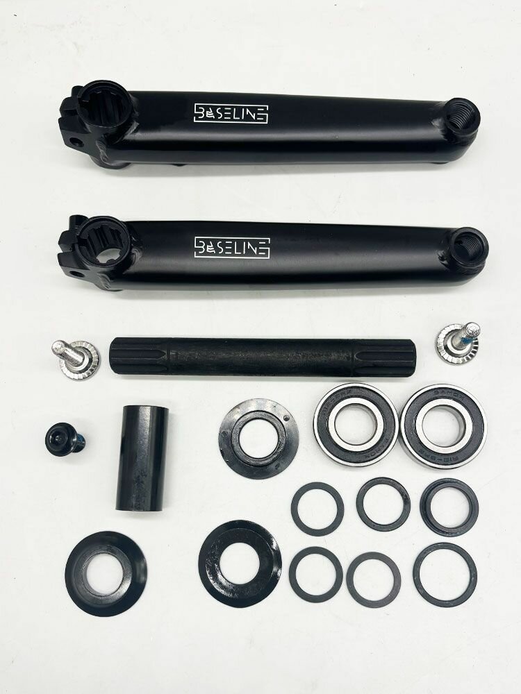 Комплект шатунов для BMX и триала 170 мм, с кареткой и звездой Усиленный стальной