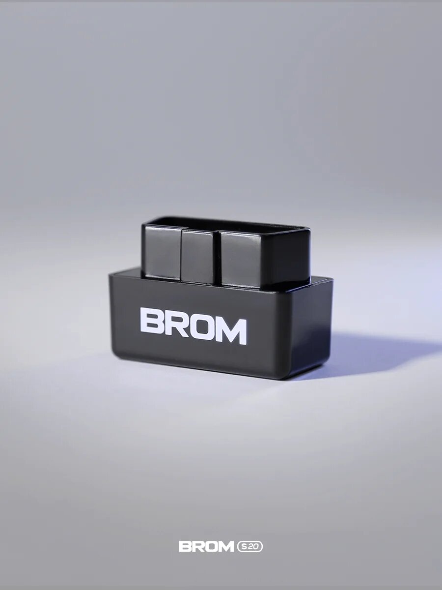 Автосканер для диагностики автомобиля BROM S20, OBD2, Bluetooth 5.1, ELM327 v2.3, PIC18F25K80, iOS/Android
