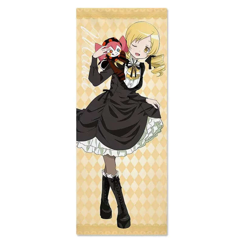 Гобелен «Волшебница Мадока Магика» для декора спальни, с изображением Кёко Такибани и Акеми Хомуры, аниме-аксессуар,