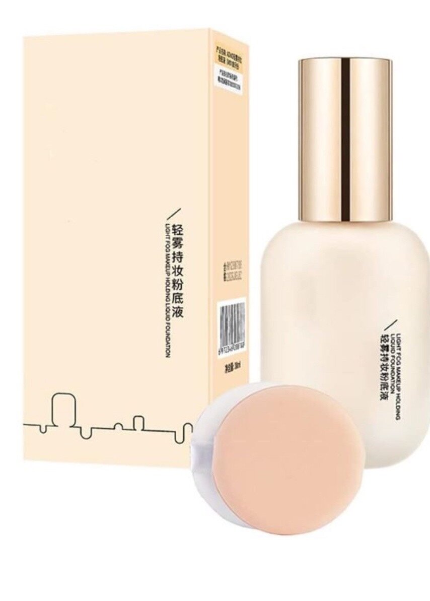 Легкая стойкая жидкая тональная основа TWG Light Fog MakeUp Holding Liquid Fo undation, 01 слоновая кость