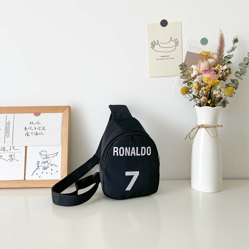 Очаровательная детская модная сумка с надписью из канваса на одном ремне и удобной молнией, StyleE