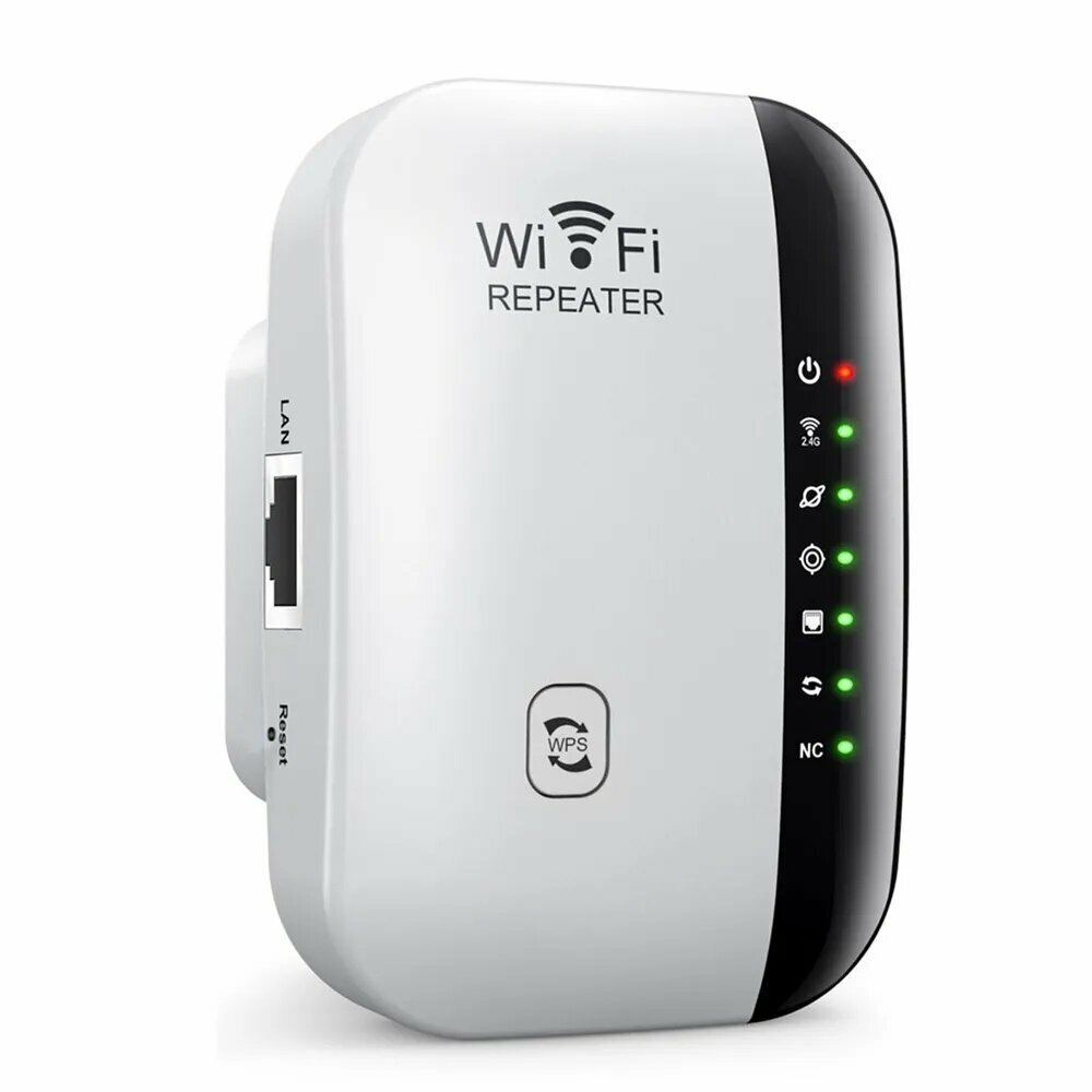 Wi-Fi ретранслятор-усилитель сигнала, беспроводной, настенный, для дома и офиса, простая настройка, 300 Mbps