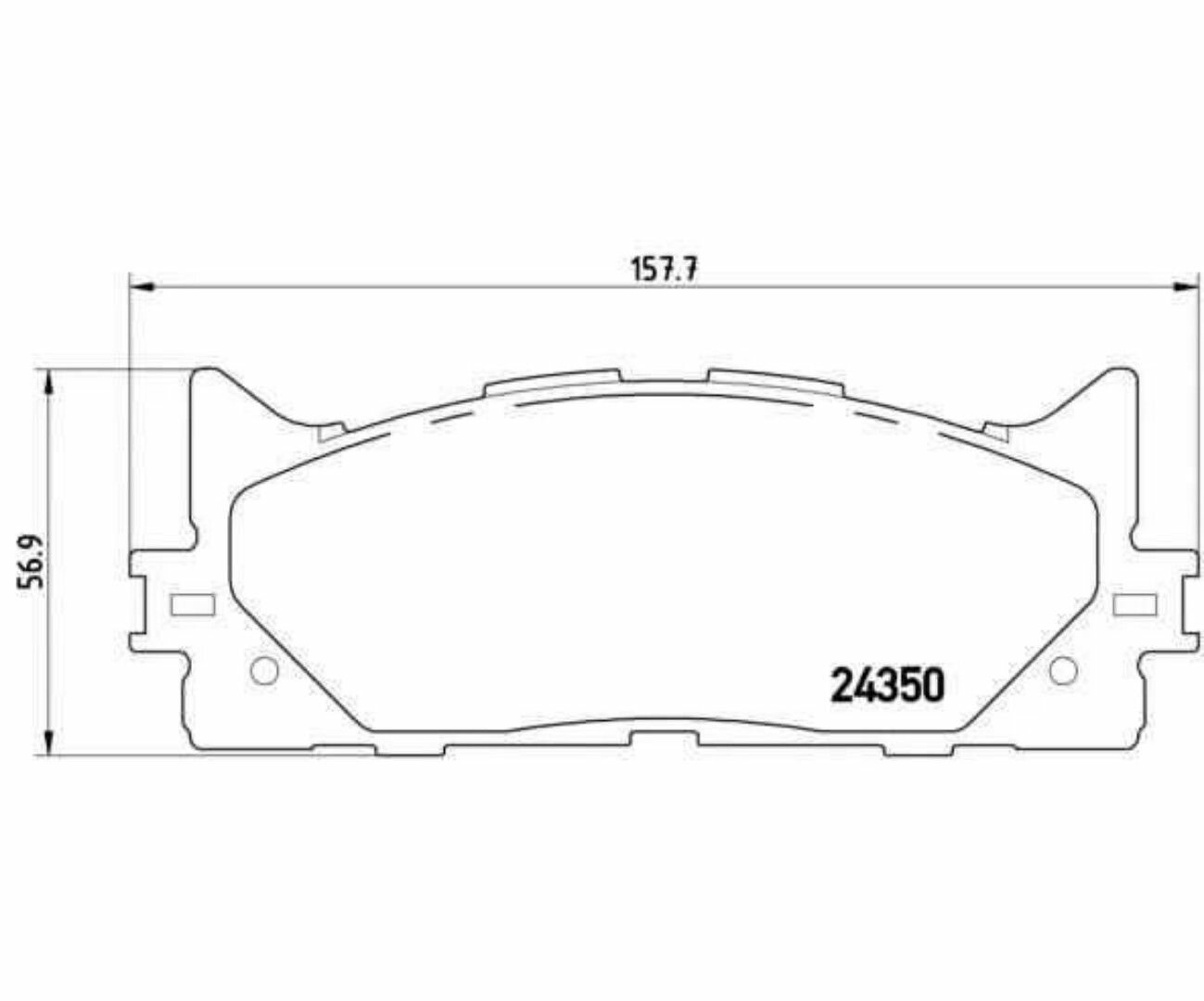 Колодки тормозные BREMBO P83117 передние, Toyota Camry 06-
