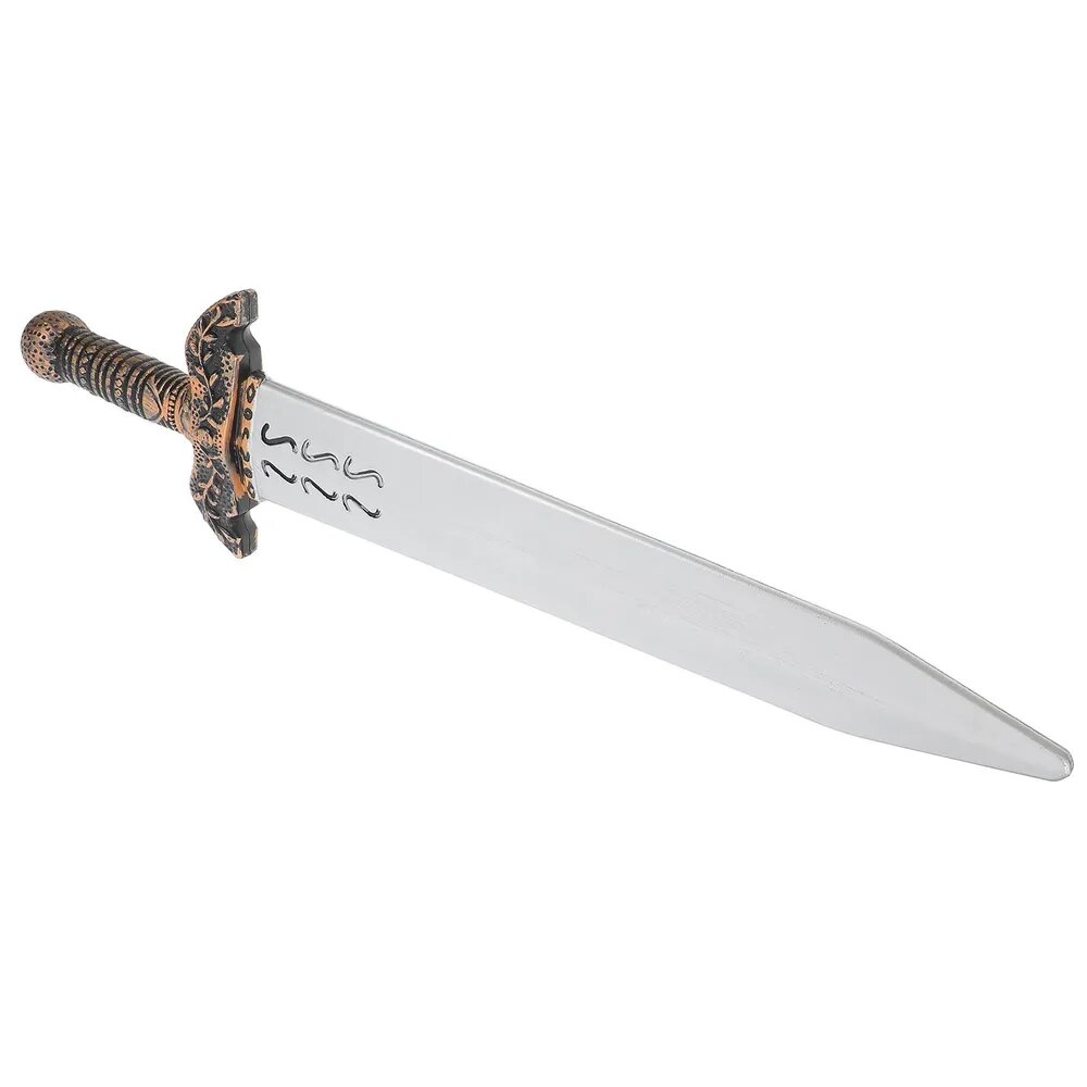 Игровой Меч Для Детей Реалистичный Римский Меч Из Пластика Серебристый Размер 48.00X12.50X3.00Cm