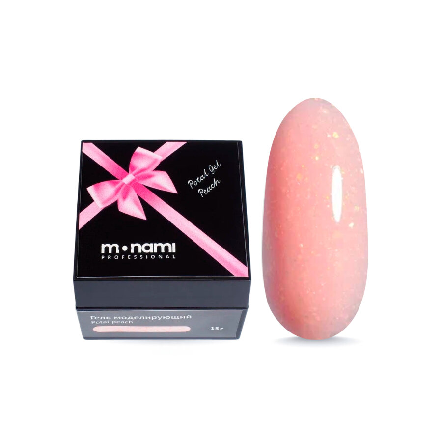 Monami, Гель для наращивания Potal Gel Peach, 15 г